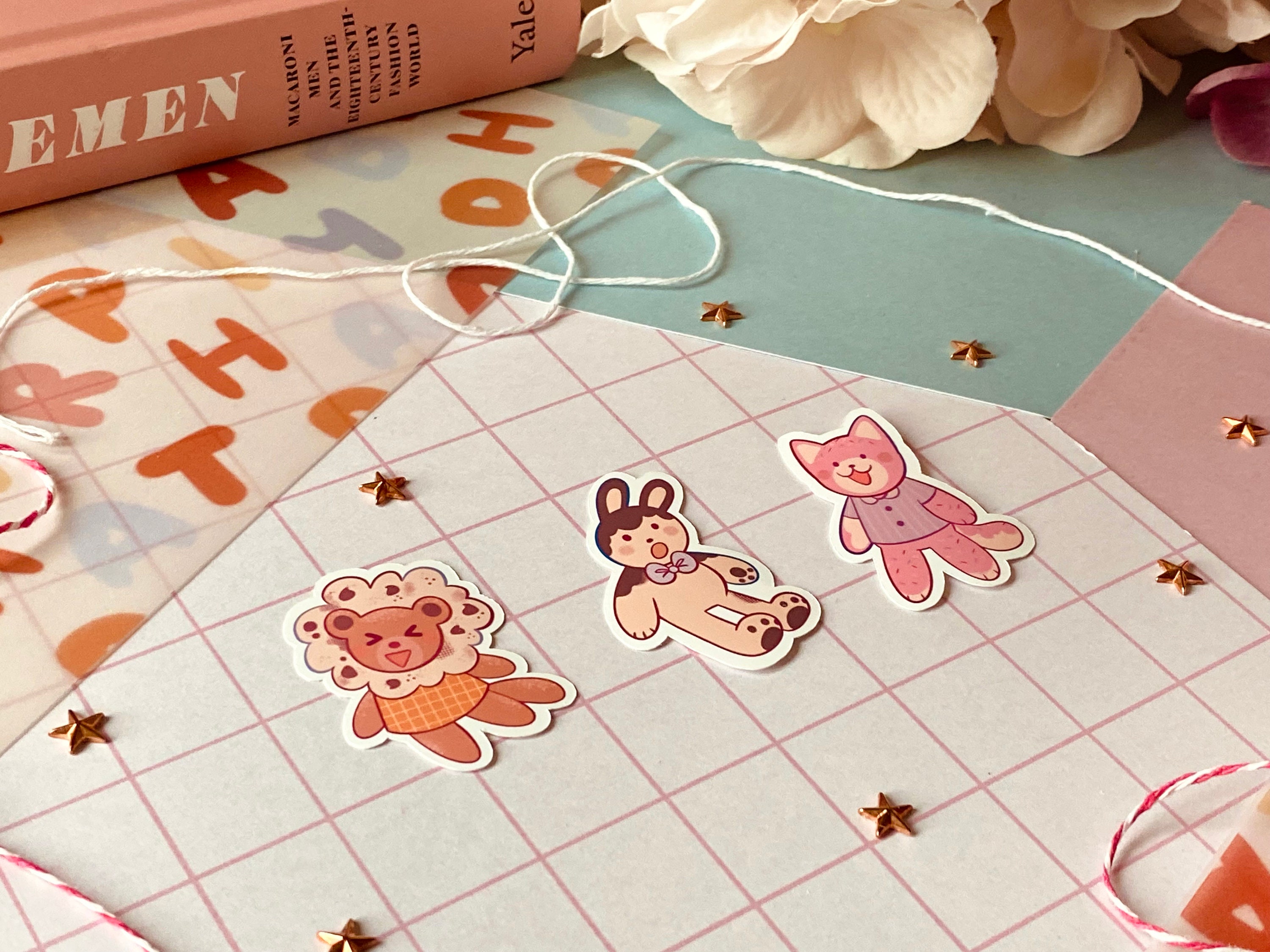 Birthday Buddies Stickers, Cute Kawaii, Birthday Gift, Planner Journal ...