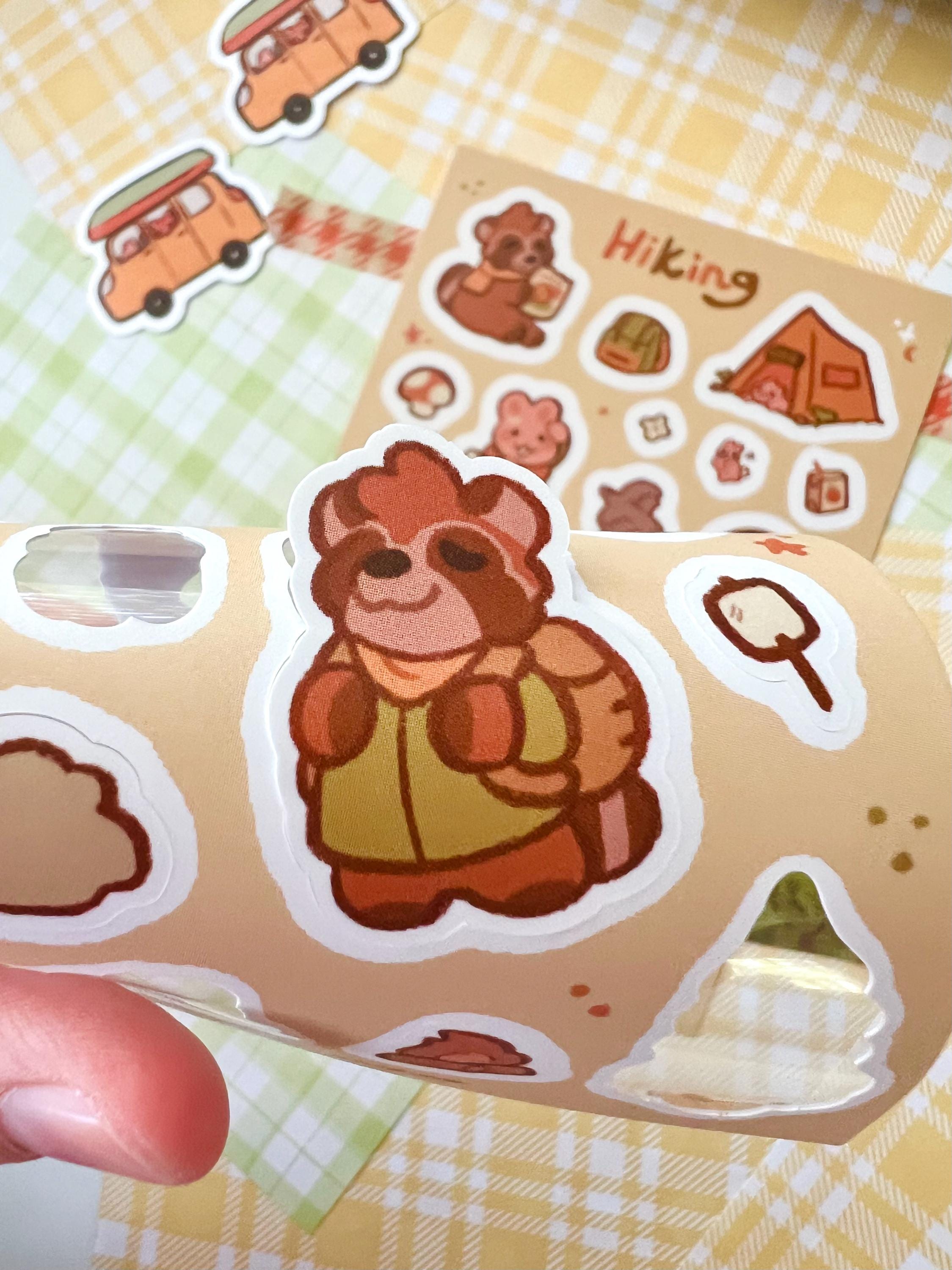 Kawaii Hiking Sticker Sheet, Camping Outdoors, Planner Stickers - Etsy