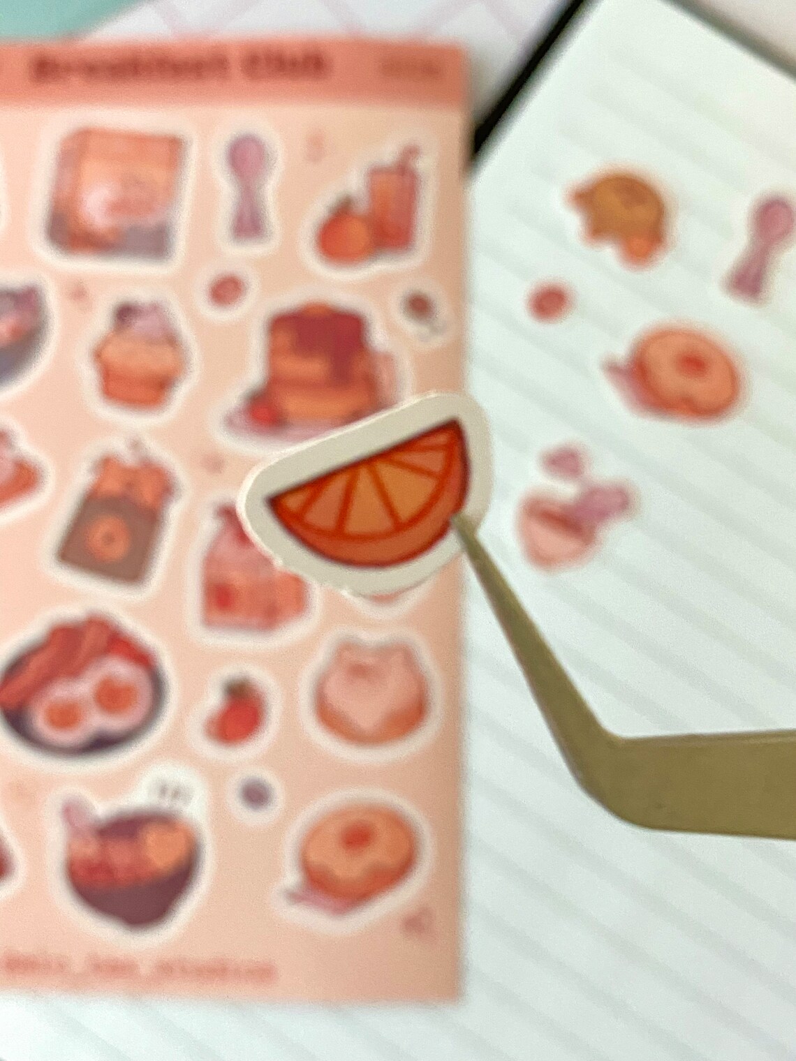 Breakfast Sticker Sheet Cute Kawaii Stationary Planner - Etsy