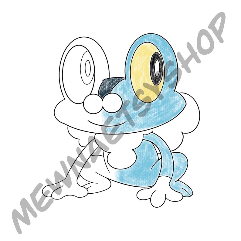 Pokémon Colour-in Sheets. Kids Pokémon Colouring Pages - Etsy