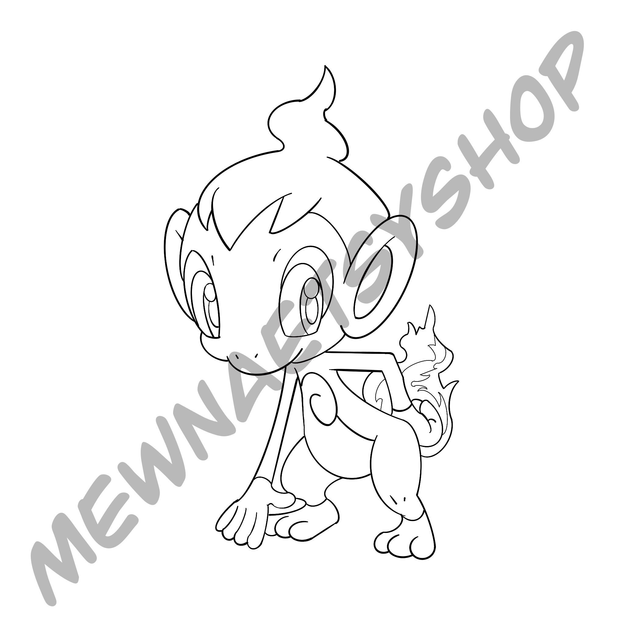 Pokémon Colour-in Sheets. Kids Pokémon Colouring Pages - Etsy