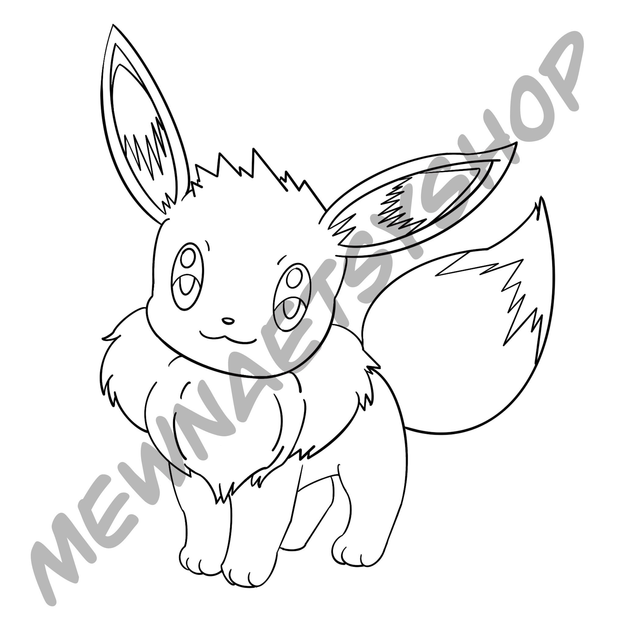 Pokémon Colour-in Sheets. Kids Pokémon Colouring Pages - Etsy