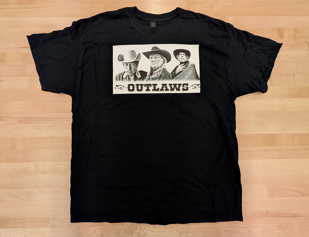 OUTLAWS: Willie, Weir, & Dylan T-shirt - Etsy