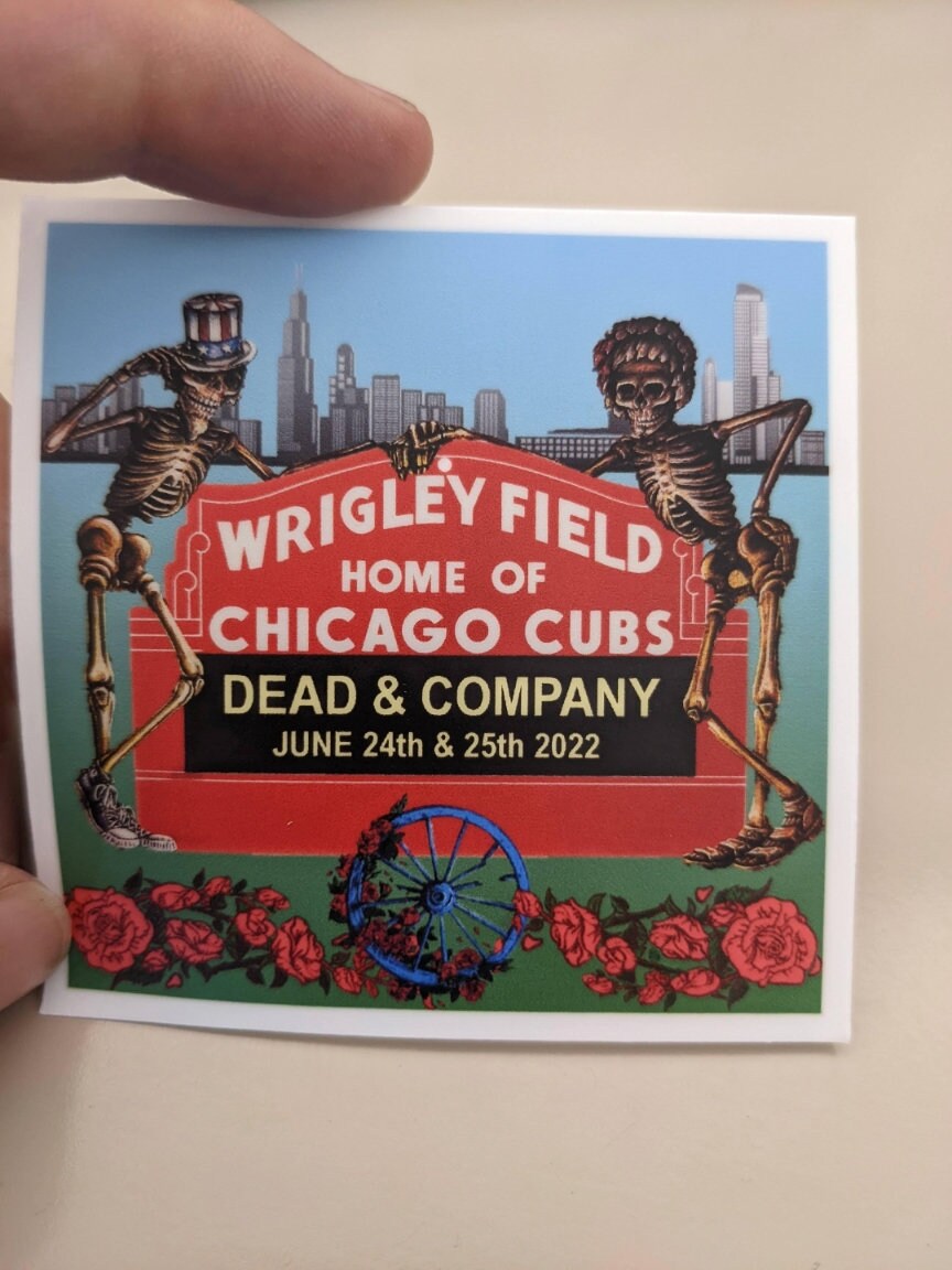 Dead and Co Custom Wrigley Field 2022 Stickers - Etsy
