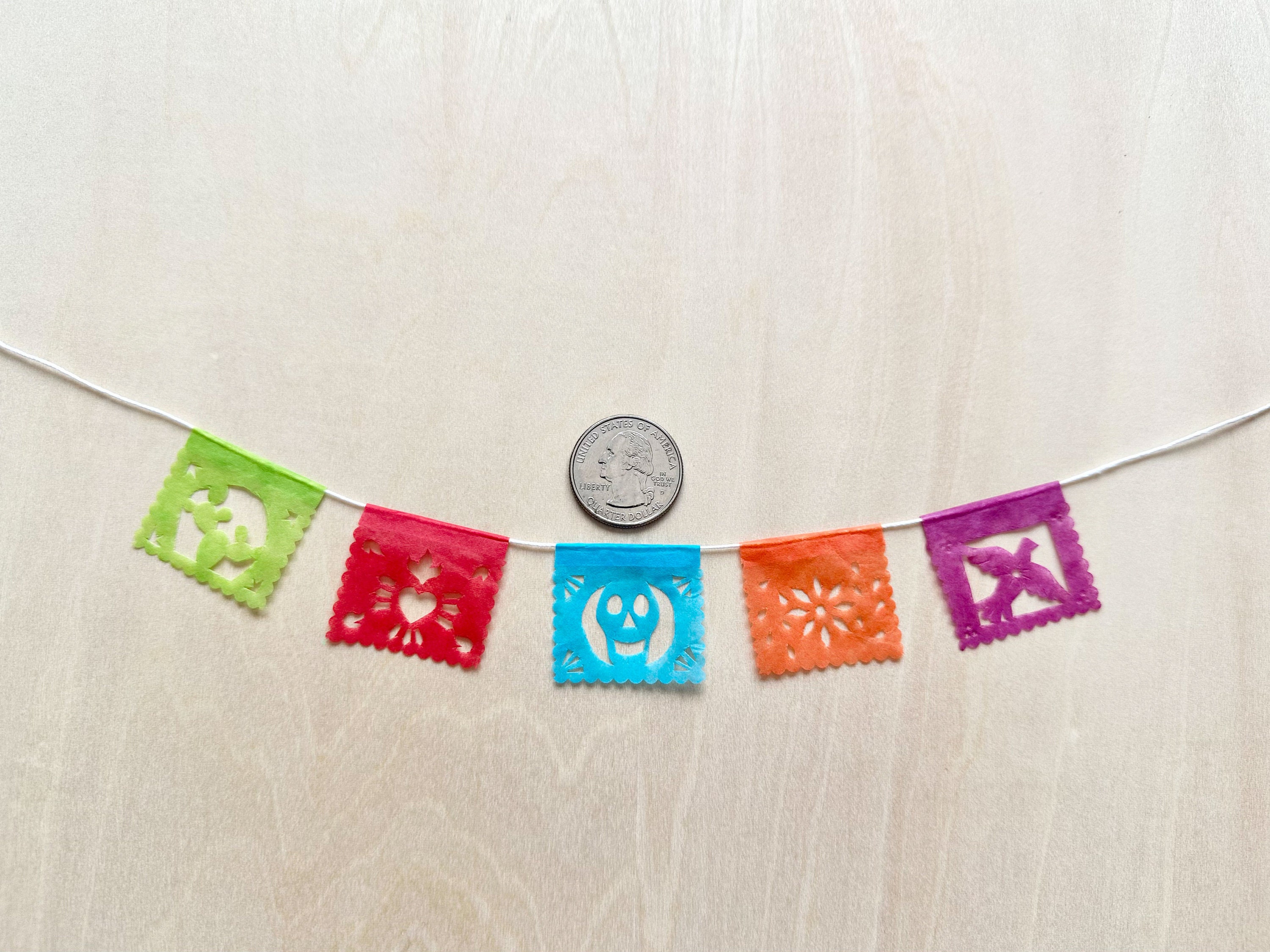 Mini Papel Picado Tissue Paper Fiesta Banner - Etsy