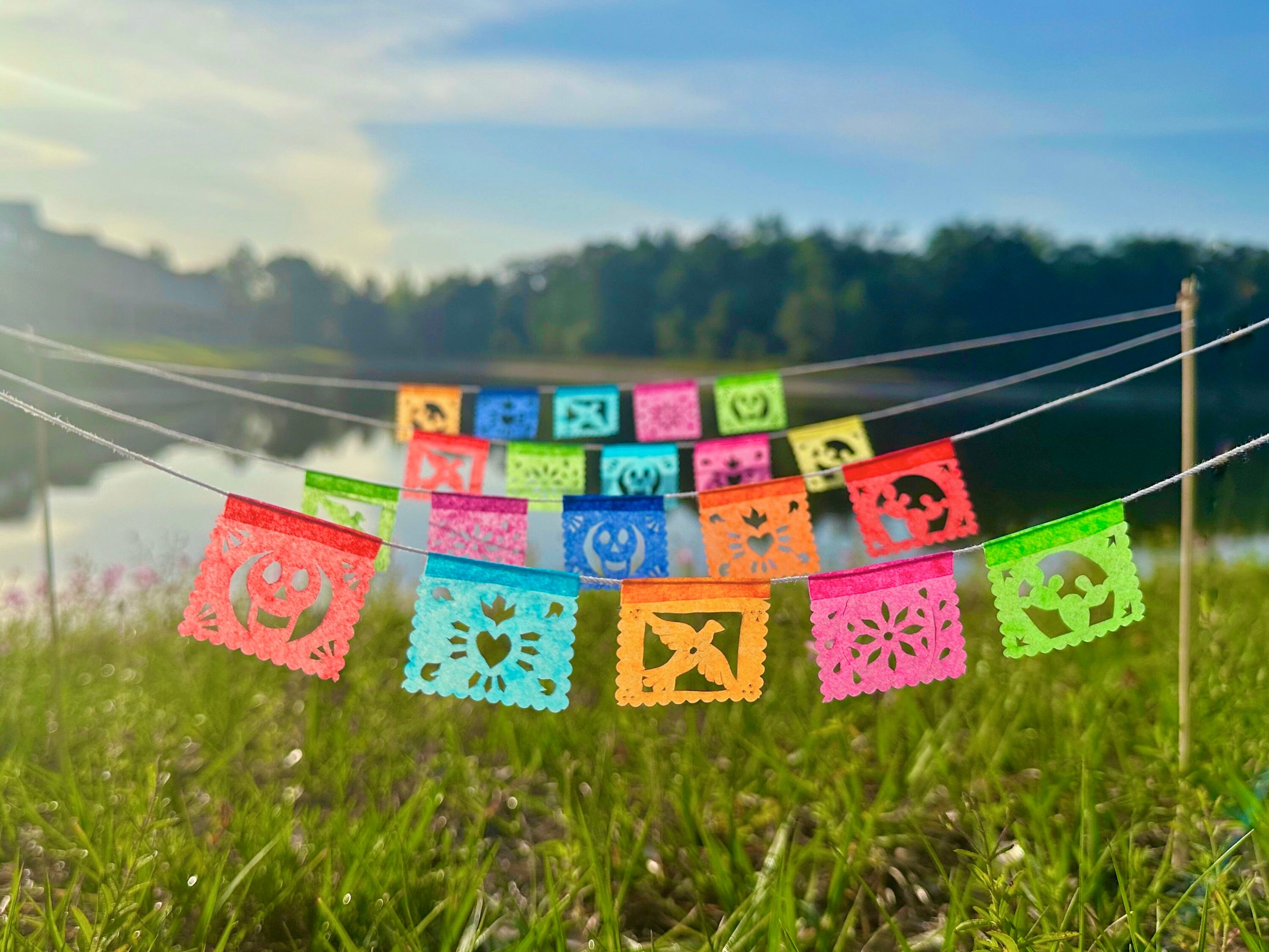 Mini Papel Picado Tissue Paper Fiesta Banner - Etsy