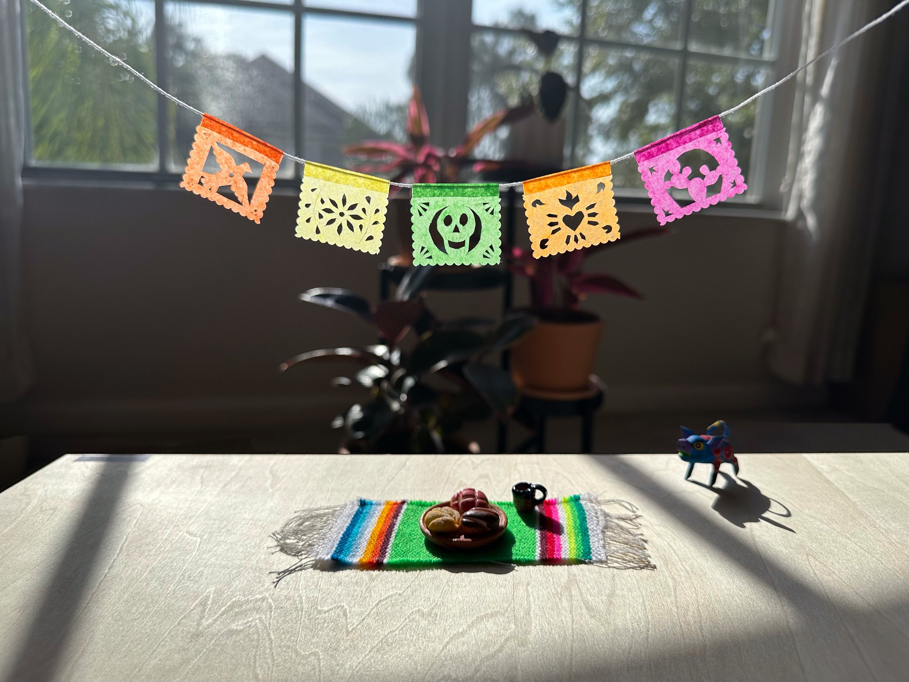 Mini Papel Picado - Tissue Paper Fiesta Banner - Etsy