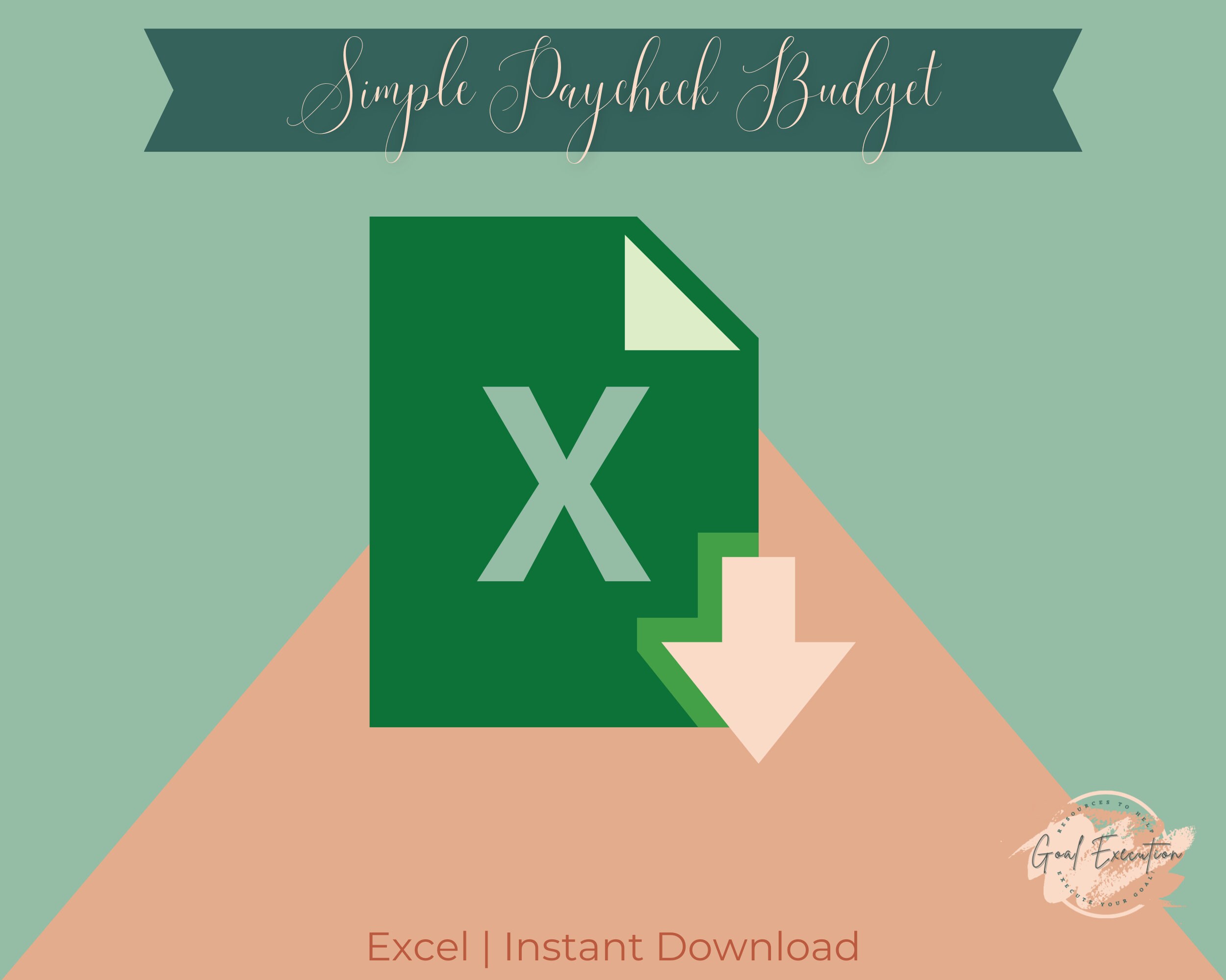 SIMPLE Paycheck Budget Template - Etsy