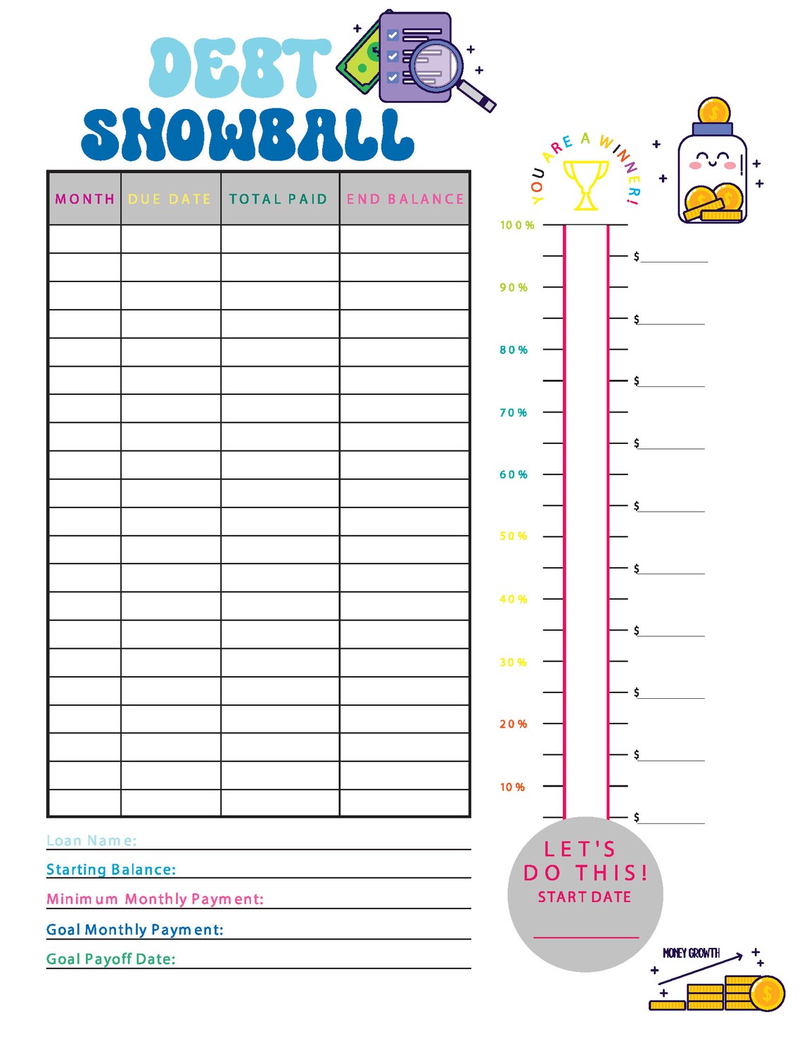 Debt Snowball I Dave Ramsey I Financial Planning I Budgeting I Finance ...