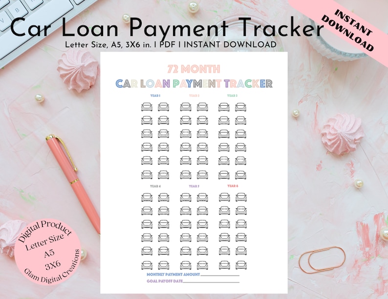 Car Loan Trackeri Dave Ramsey I Financial Planning I Budgeting I ...