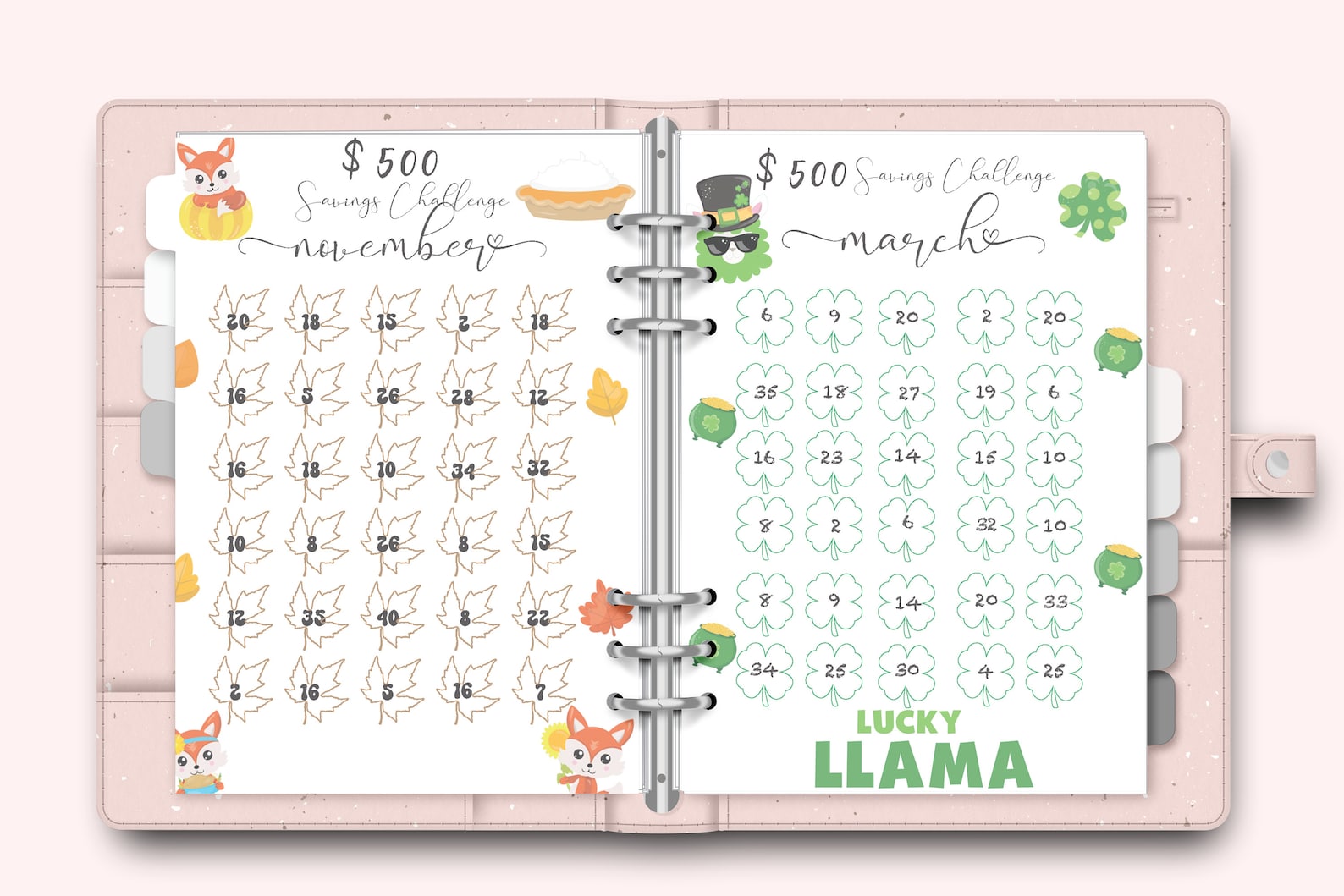 Printable Monthly Saving Challenge I Money Challenge I Savings Tracker ...