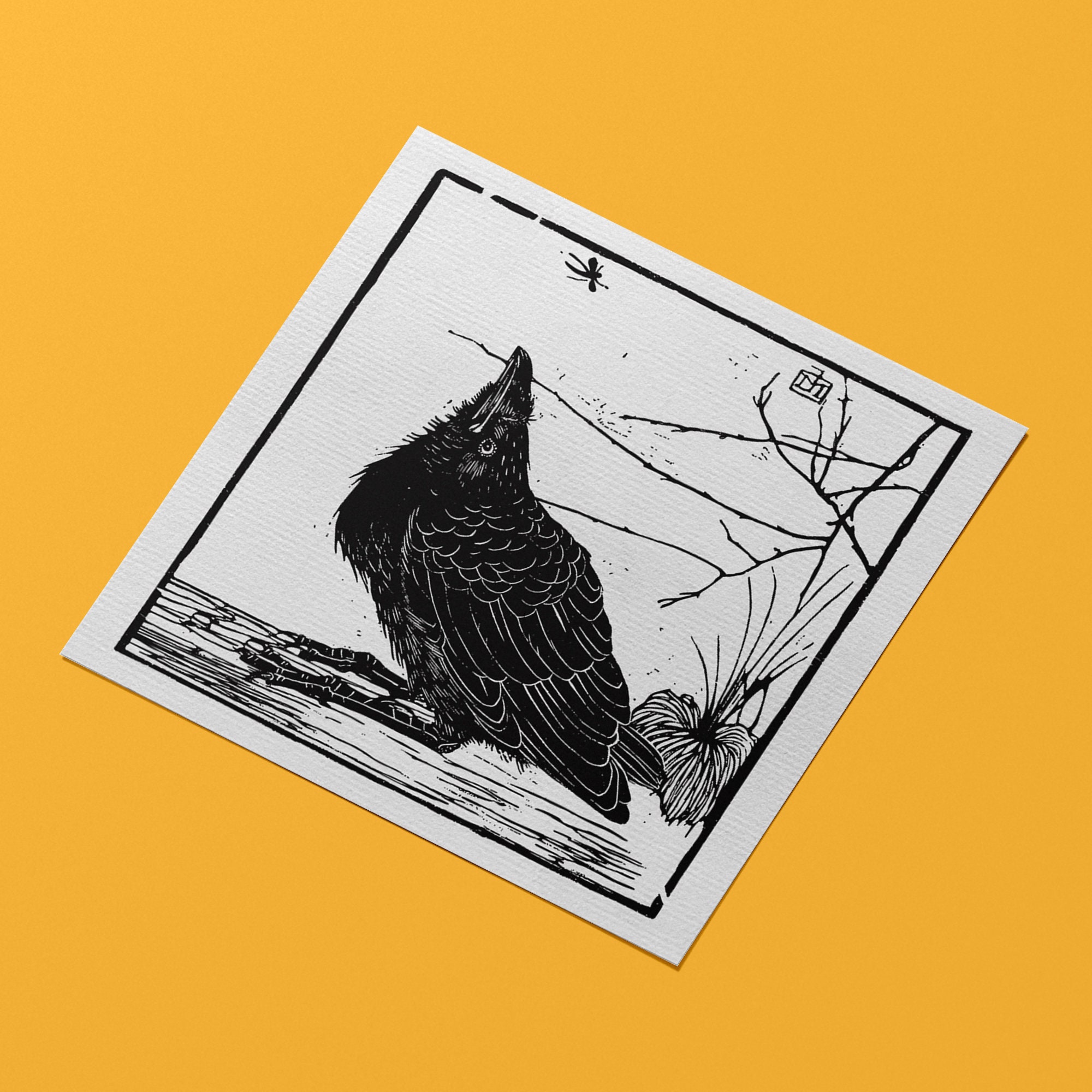 Crow, Looking up at Mosquito // 1918 - Etsy