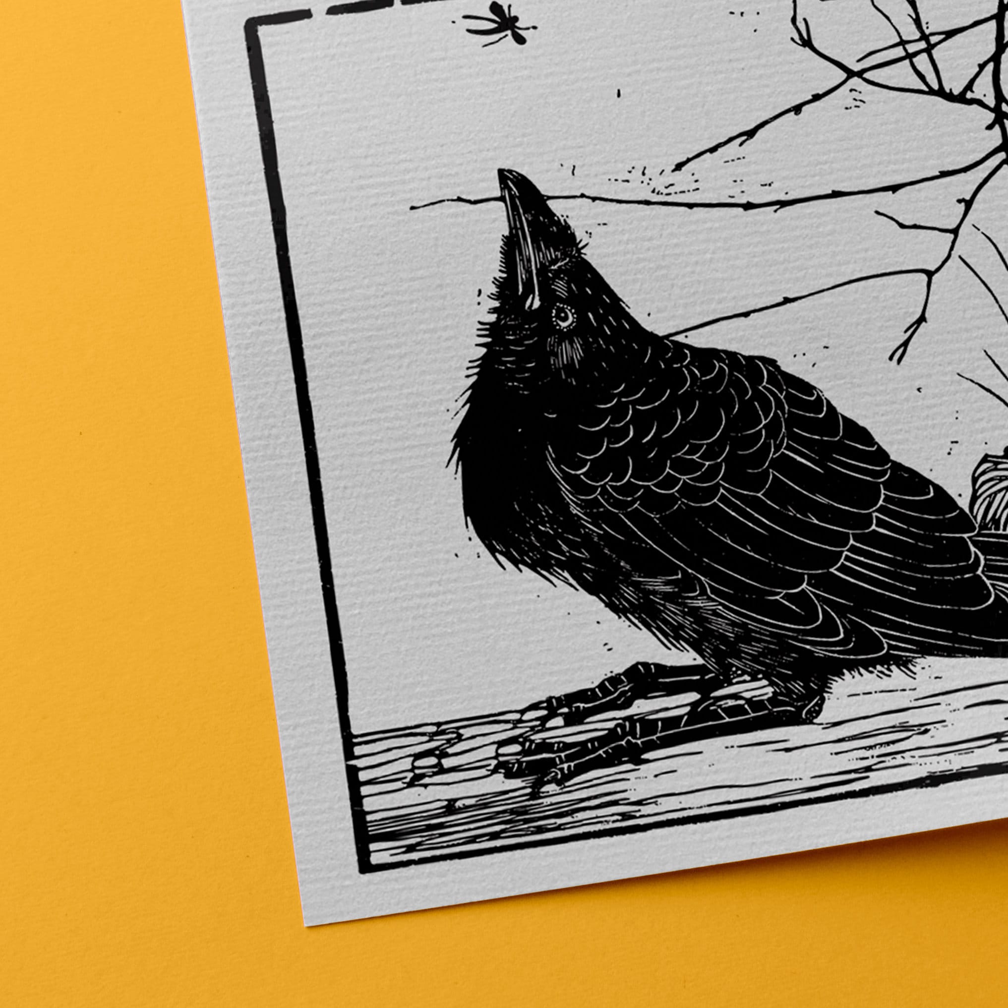 Crow, Looking up at Mosquito // 1918 - Etsy