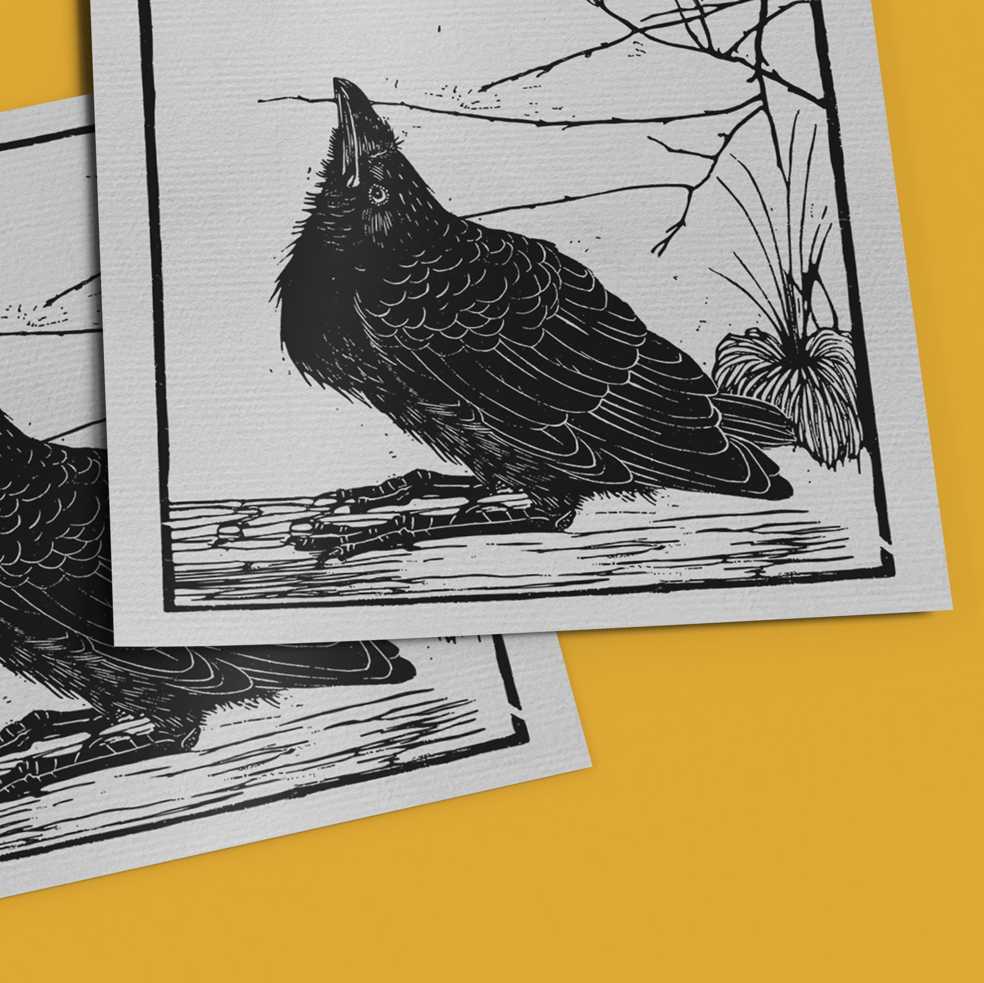 Crow, Looking up at Mosquito // 1918 - Etsy
