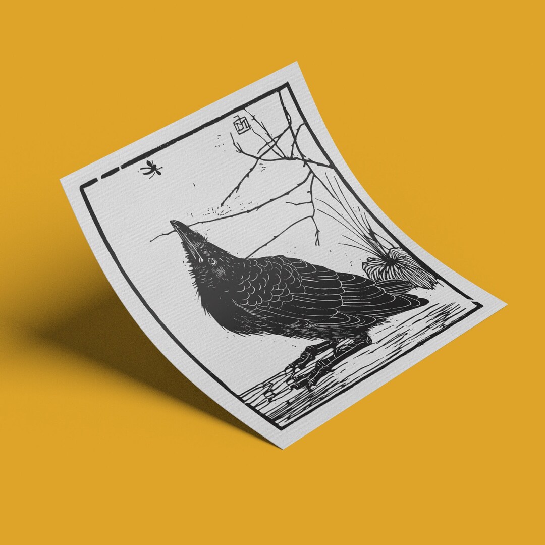 Crow, Looking up at Mosquito // 1918 - Etsy