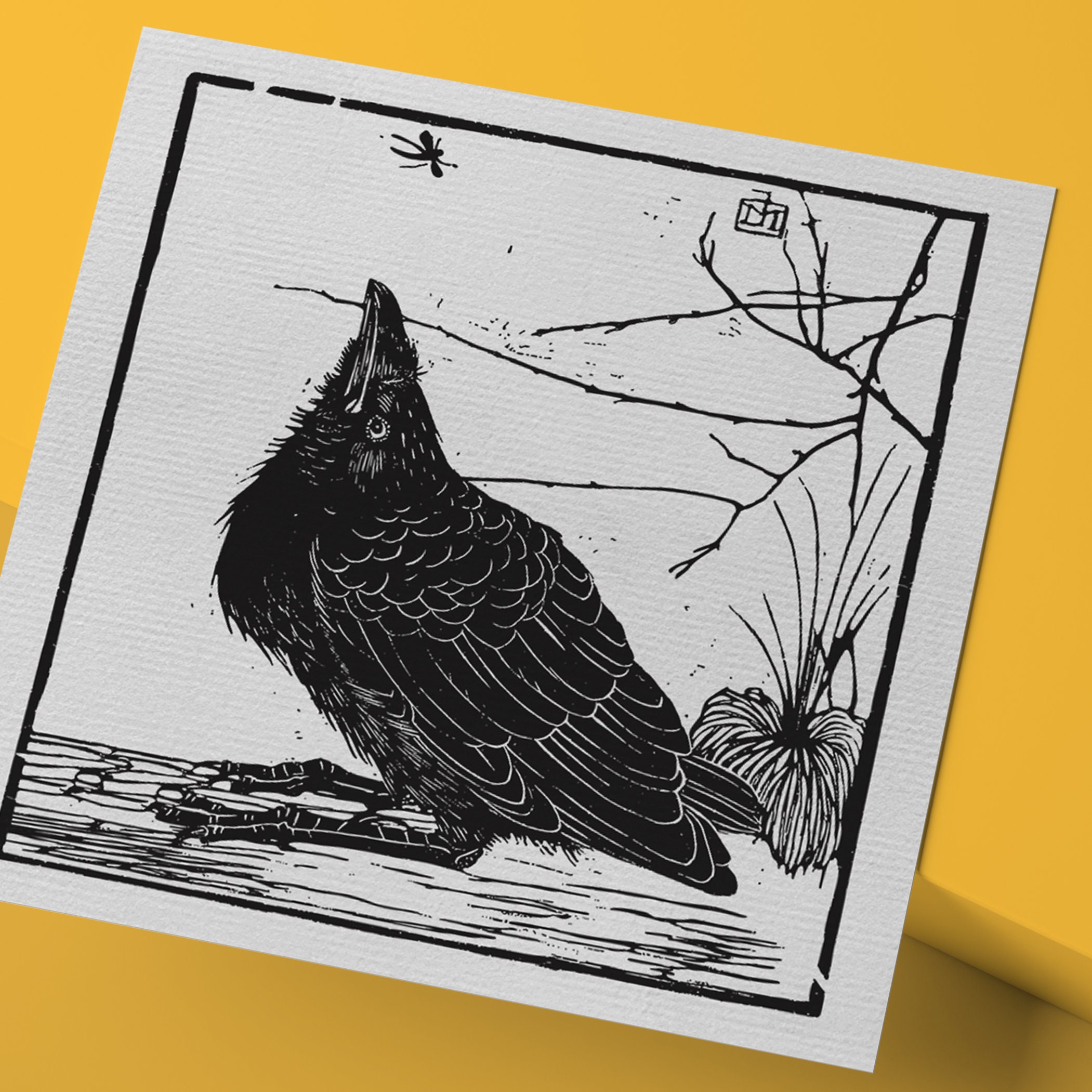 Crow, Looking up at Mosquito // 1918 - Etsy