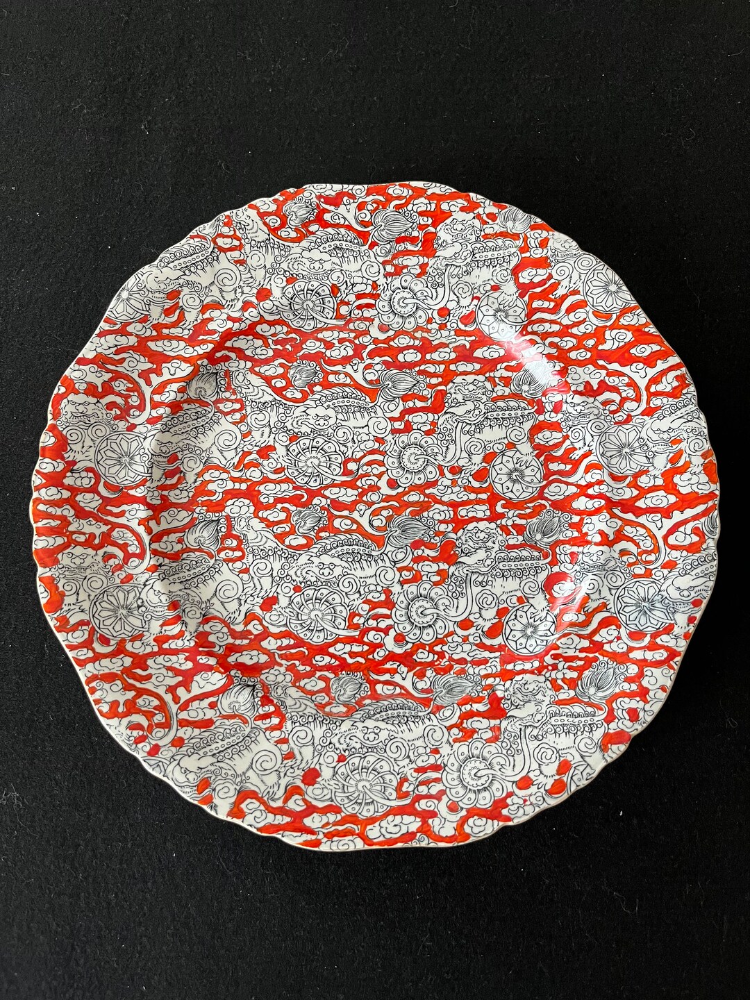 Mason's Plate Bandana Pattern 1870 - Etsy