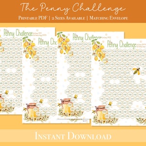 The Penny Challenge Printable Money Savings Challenge - Etsy
