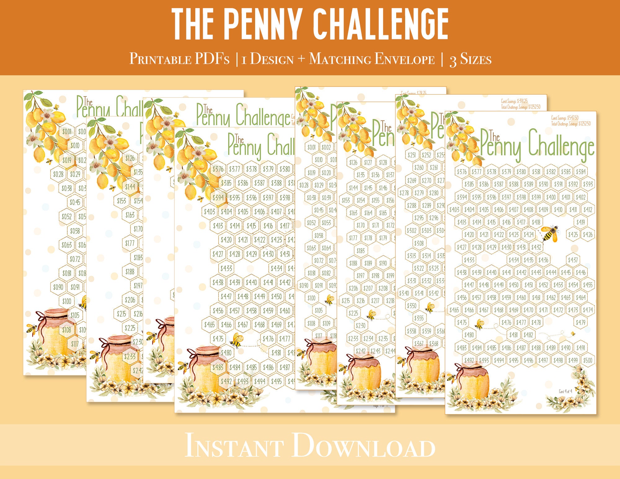 The Penny Challenge Printable | Money Savings Challenge | Daily Savings ...
