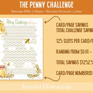 The Penny Challenge Printable | Money Savings Challenge | Daily Savings ...