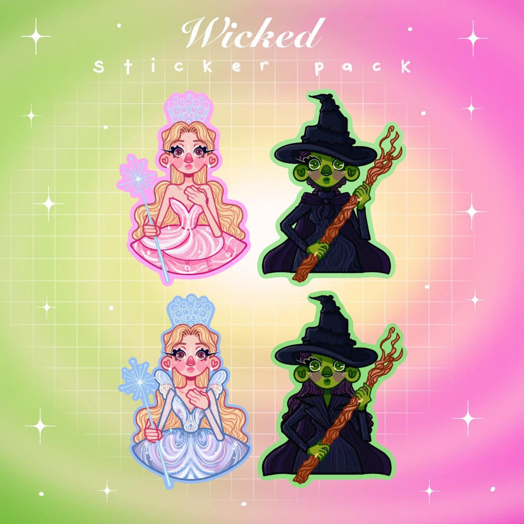 Wicked Sticker Pack - Etsy Australia
