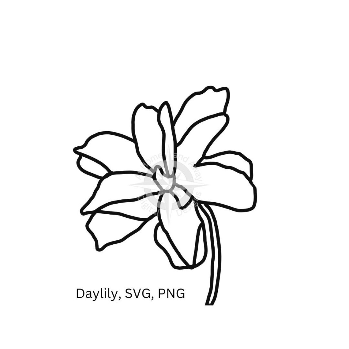 Lily Svg, Daylily Svg, Flower Svg, Lily Png, Cut File, Cricut Cut File ...