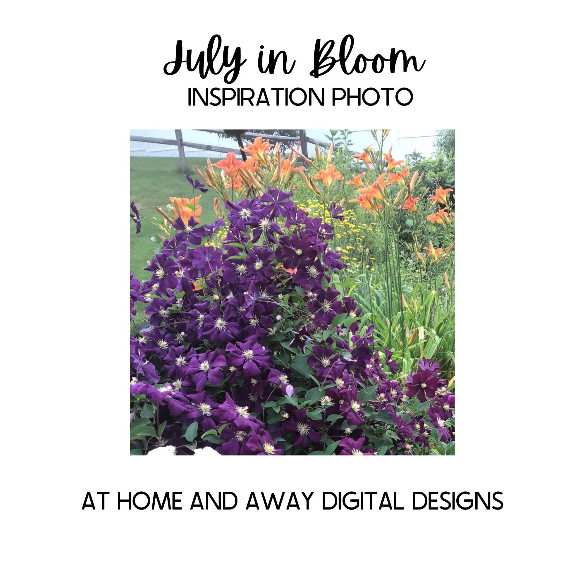 July in Bloom, Procreate Color Palette, Garden Inspired Colors, Digital ...