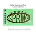 Spring Svg File, Sping Cut File for Cricut, Seasonal Svg, Seasonal Cut ...