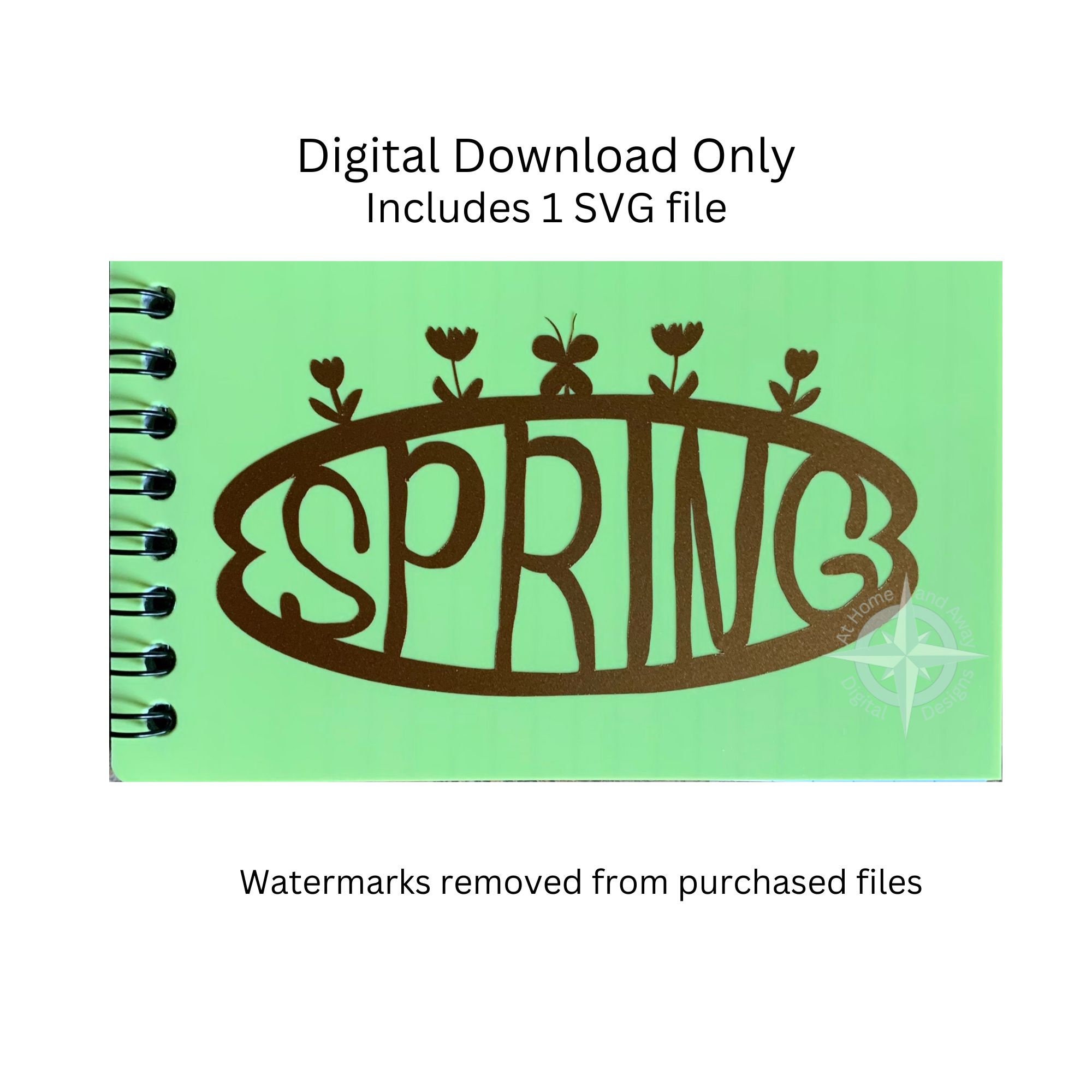 Spring Svg File, Sping Cut File for Cricut, Seasonal Svg, Seasonal Cut ...