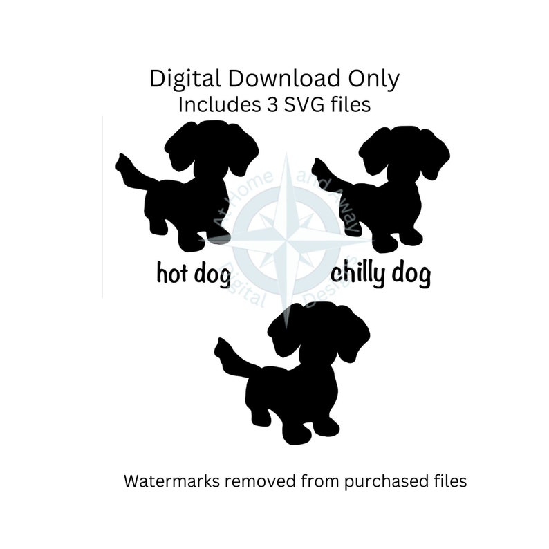 Dachshund Svg Bundle, Hot Dog, Chilly Dog, Uncaptioned Dachshund Svg ...