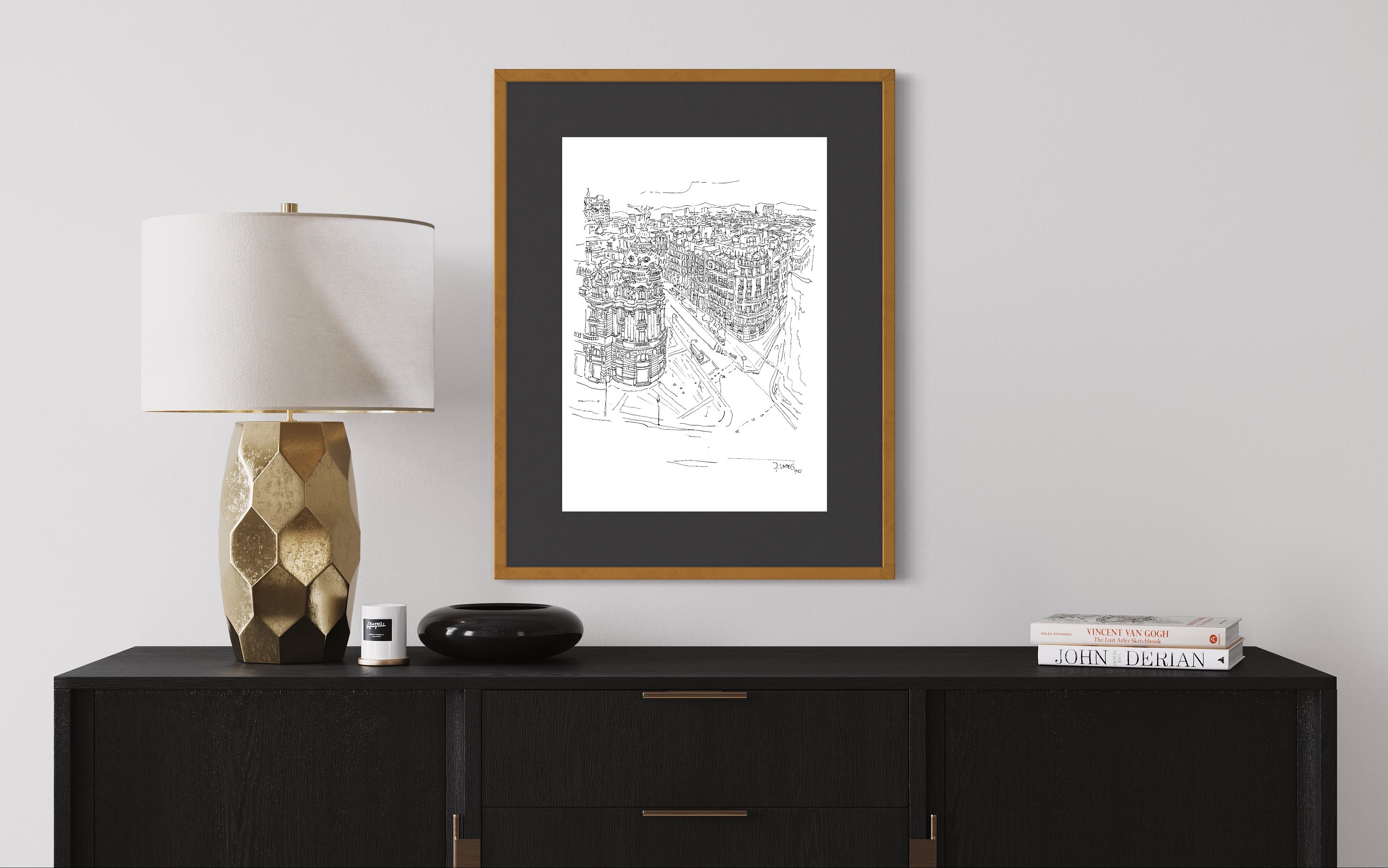 Madrid Metropolis Printable Wall Art - Printable Sheet of Handmade ...