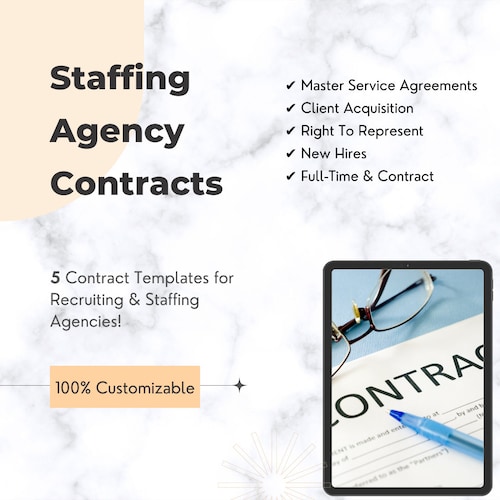 Staffing Agency Templates Recruitment Business Documents - Etsy