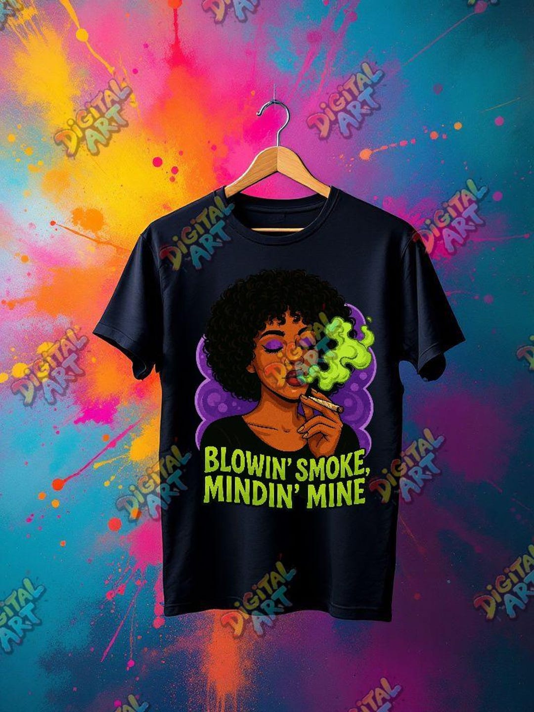 420 Glam Afro Puff Queen PNG | Stoner Art, Sublimation Design (digital ...