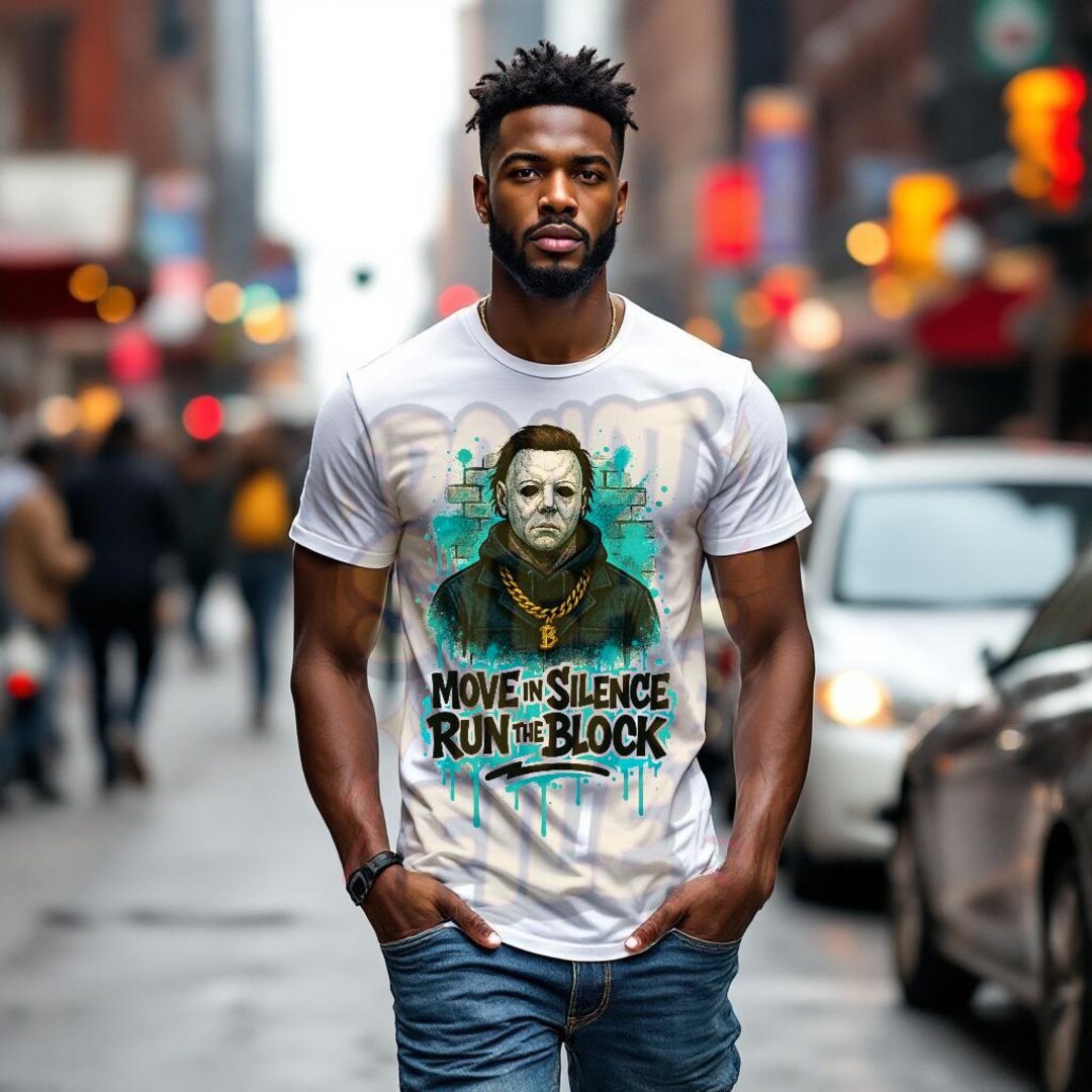 Move in Silence Run the Block PNG: Graffiti Streetwear Design (digital ...