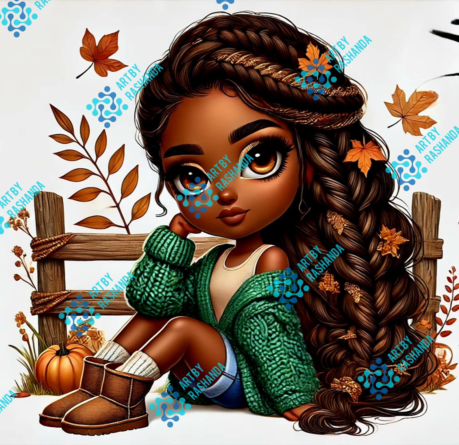 Chibi Style Digital Art Bundle Autumn Inspire - Etsy