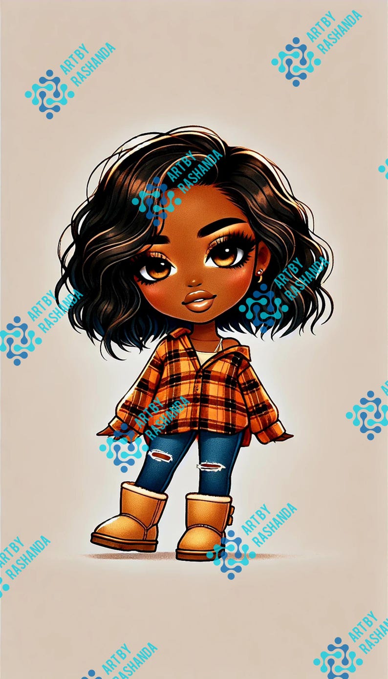 Chibi Style Digital Art Bundle Autumn Inspire - Etsy