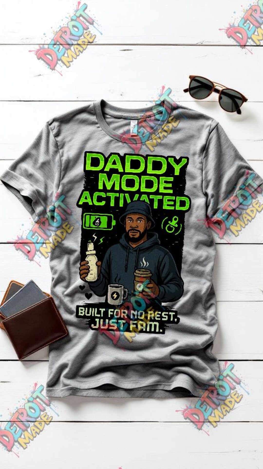 Daddy Mode Activated PNG | Gamer Dad Sublimation Design | Neon Green ...