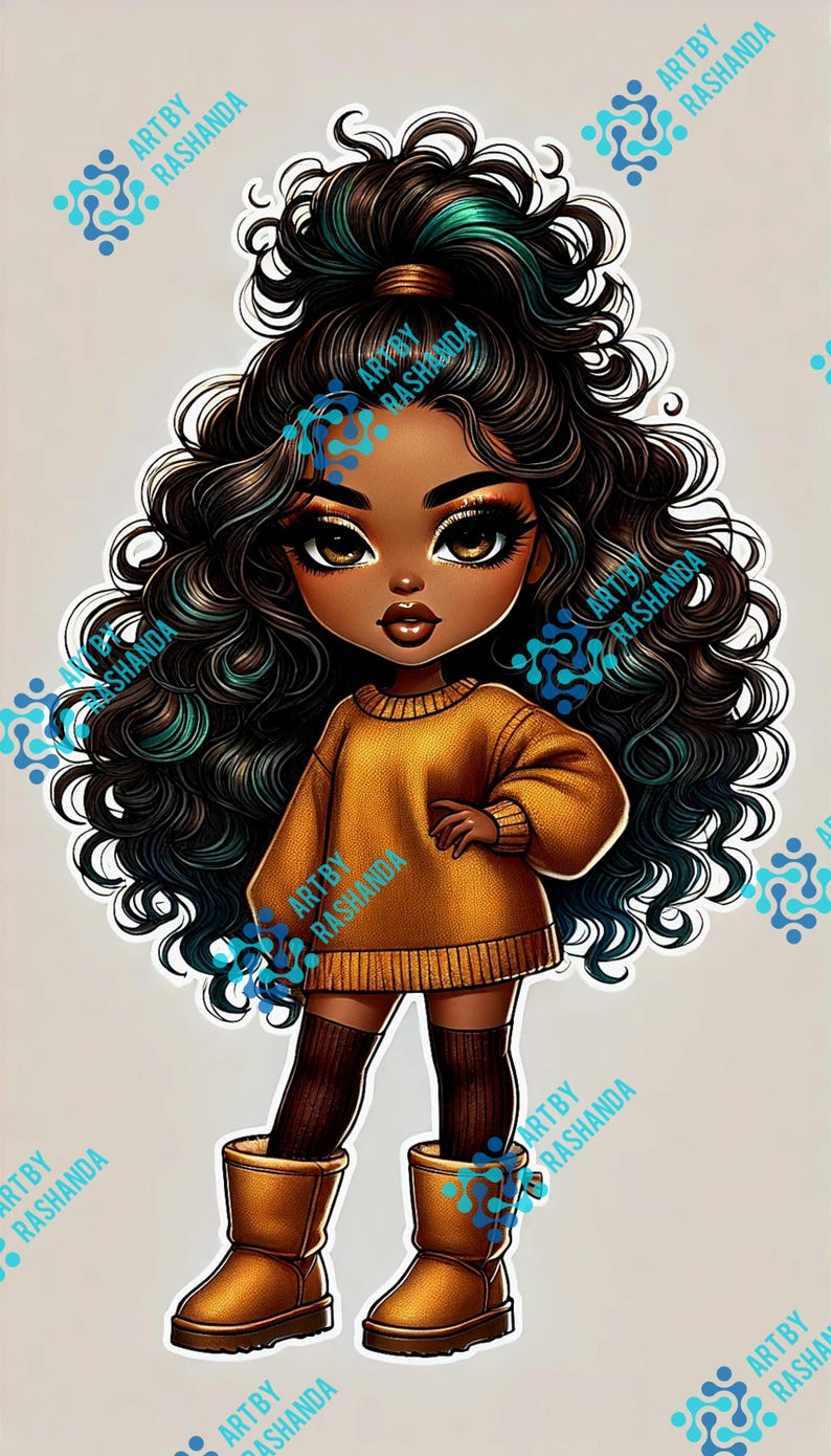 Chibi Style Digital Art Bundle Autumn Inspire - Etsy