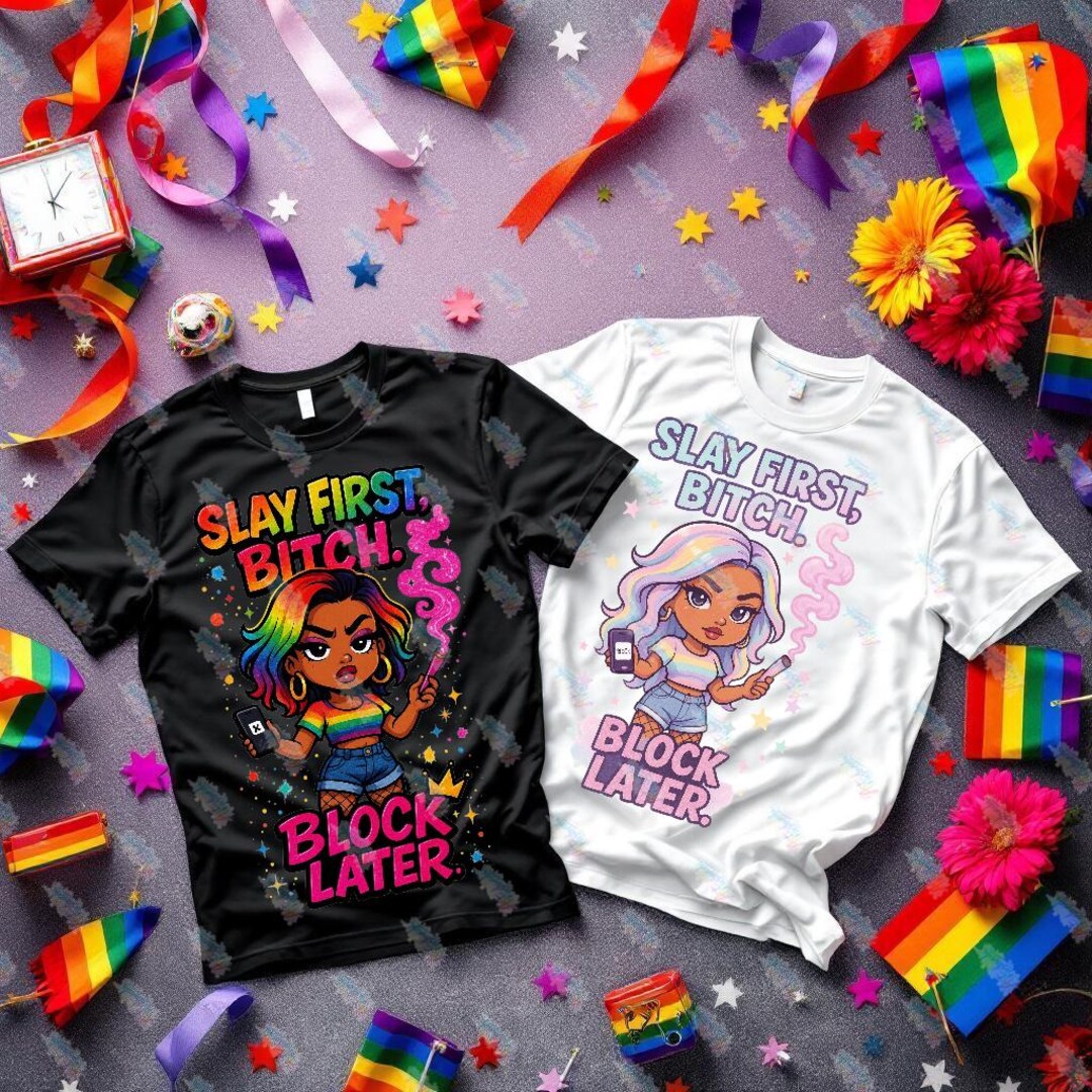Slay Firt Block LGBTQ Pride Month Sublimation Design Png - Etsy