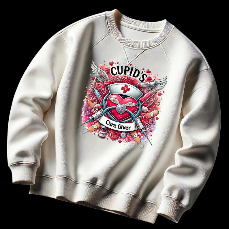 Cupid's Caregiver Valentine's Day PNG for Nurses Digital Download - Etsy