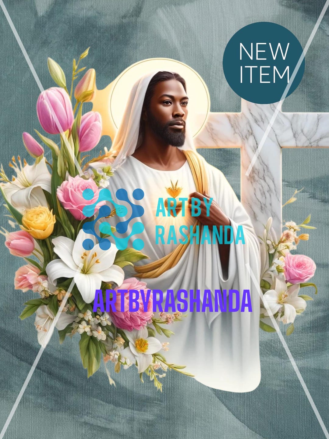 Jesus Sublimation Design - Etsy