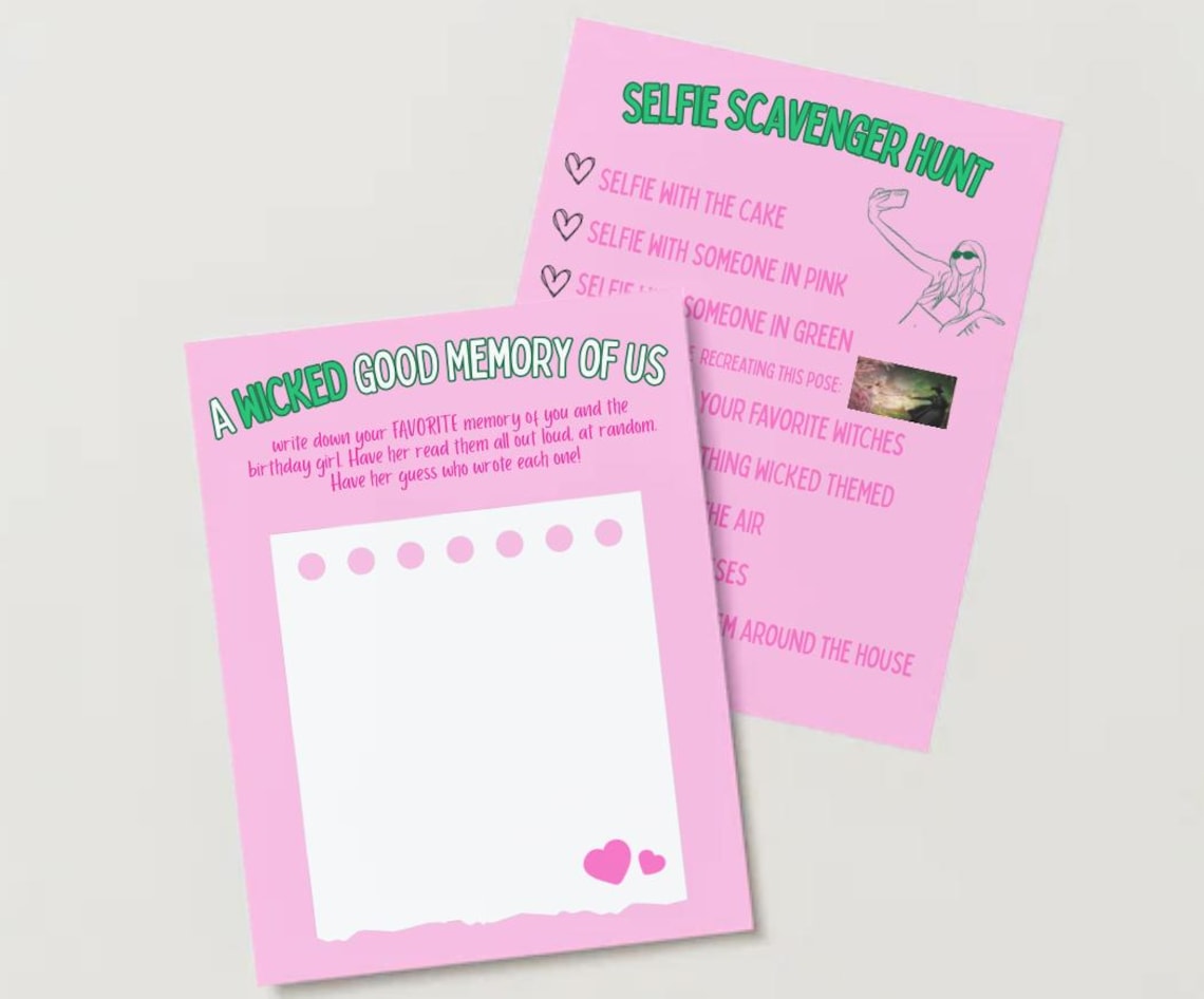 Wicked Themed Party Games | Sleepover Games | Printable Birthday Party ...