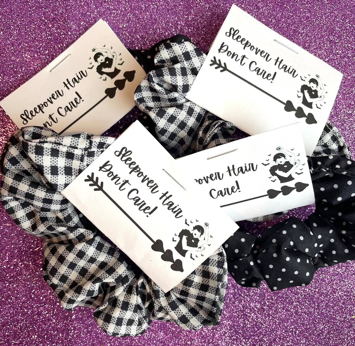 Wednesday Addams Birthday Favor (printable) "sleepover Hair Don't Care ...
