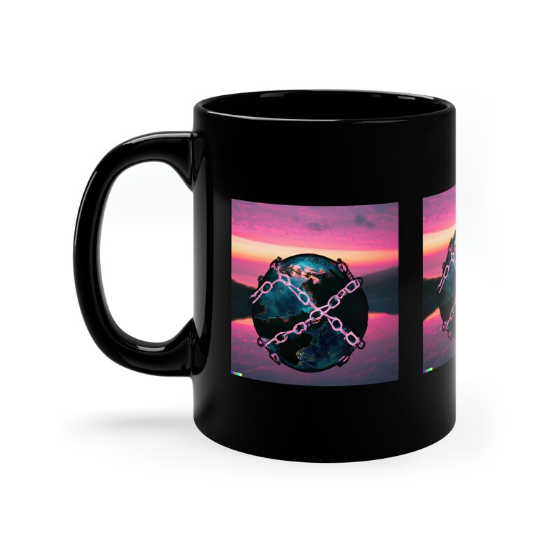 Cyberpunk Synthwave Mug Ceramic Coffee Mug Sci Fi Pop Culture Gift Mug ...
