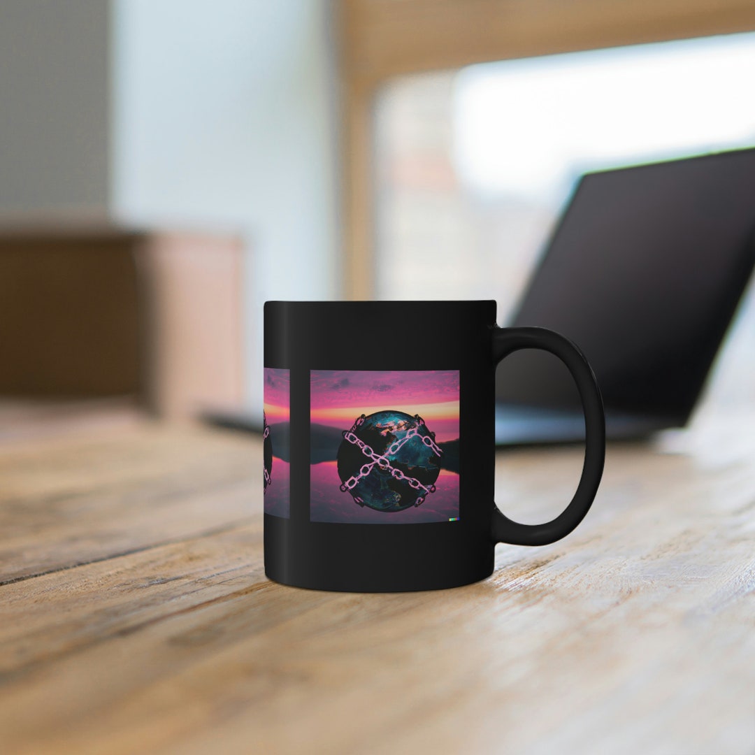 Cyberpunk Synthwave Mug Ceramic Coffee Mug Sci Fi Pop Culture Gift Mug ...