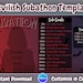 DEVILISH SUBATHON TEMPLATE | Vtuber | Twitch Subathon Social Package ...