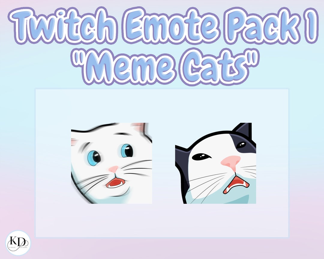 MEME CATS | Twitch & Discord | Funny | Emote Bundle - Etsy
