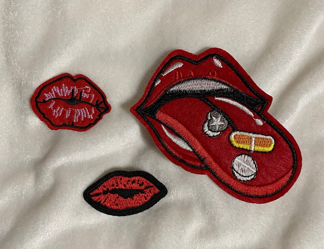 Kisses Patches Collection Set | Edgy Dark Coquette Set - Etsy