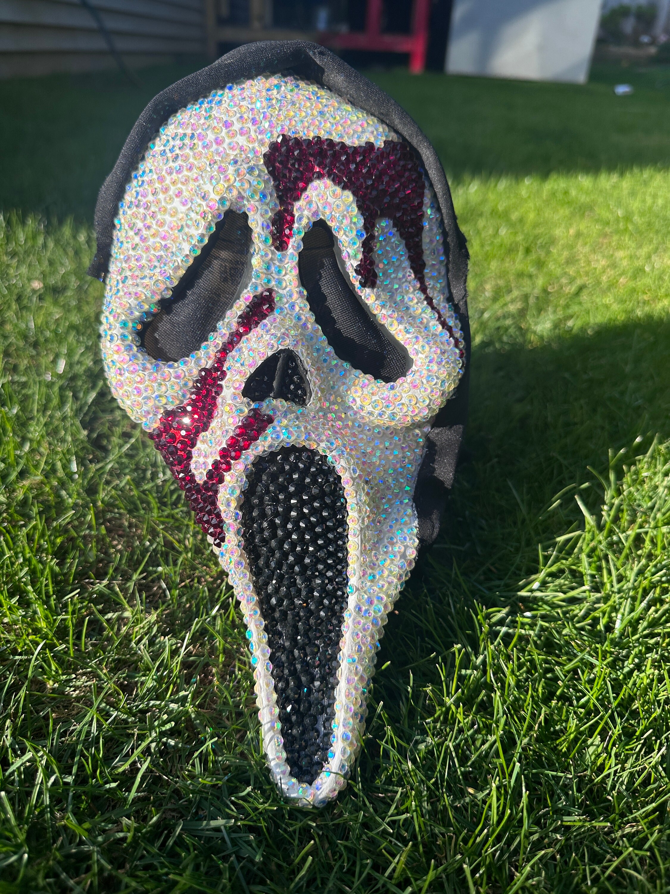 Bedazzled Ghostface Mask - Etsy