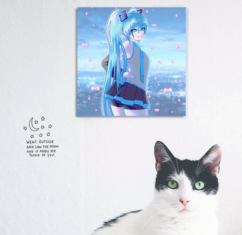 Hatsune Miku Print Miku Print Kawaii Anime Print Vocaloid - Etsy